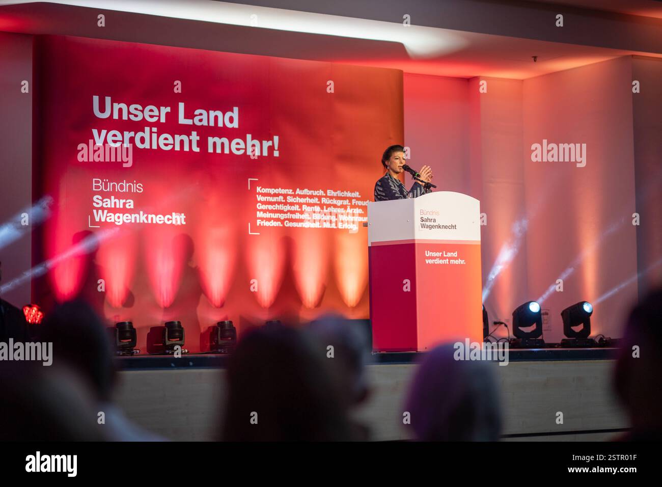 Wahlkampfveranstaltung BSW Bündnis Sahra Wagenknecht in Hannover Sarah ...