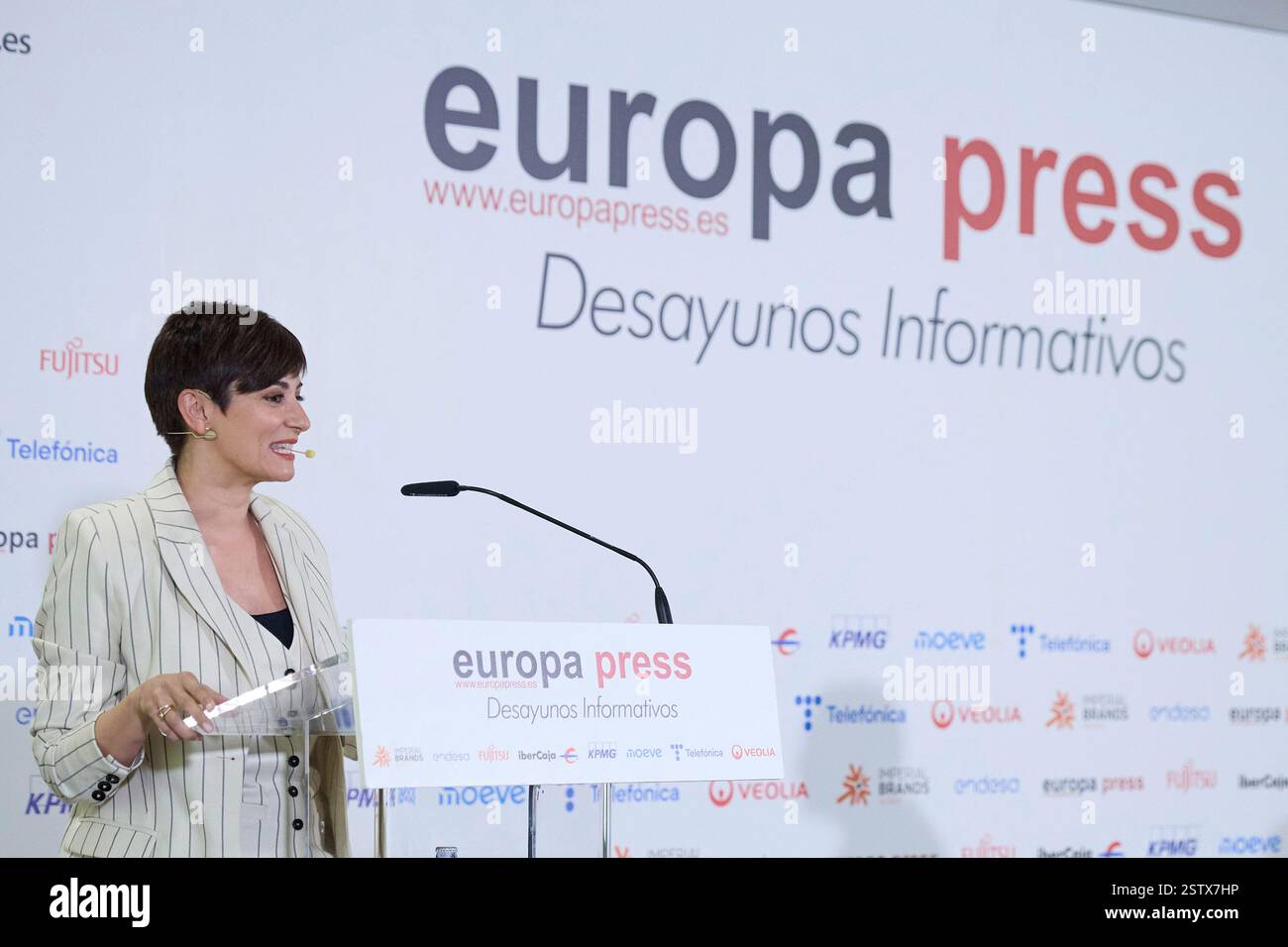 The Minister of Housing, Isabel Rodríguez, speaks during a Europa Press ...