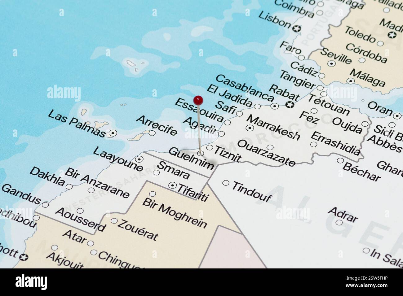 Guelmim morocco map Banque de photographies et d’images à haute ...