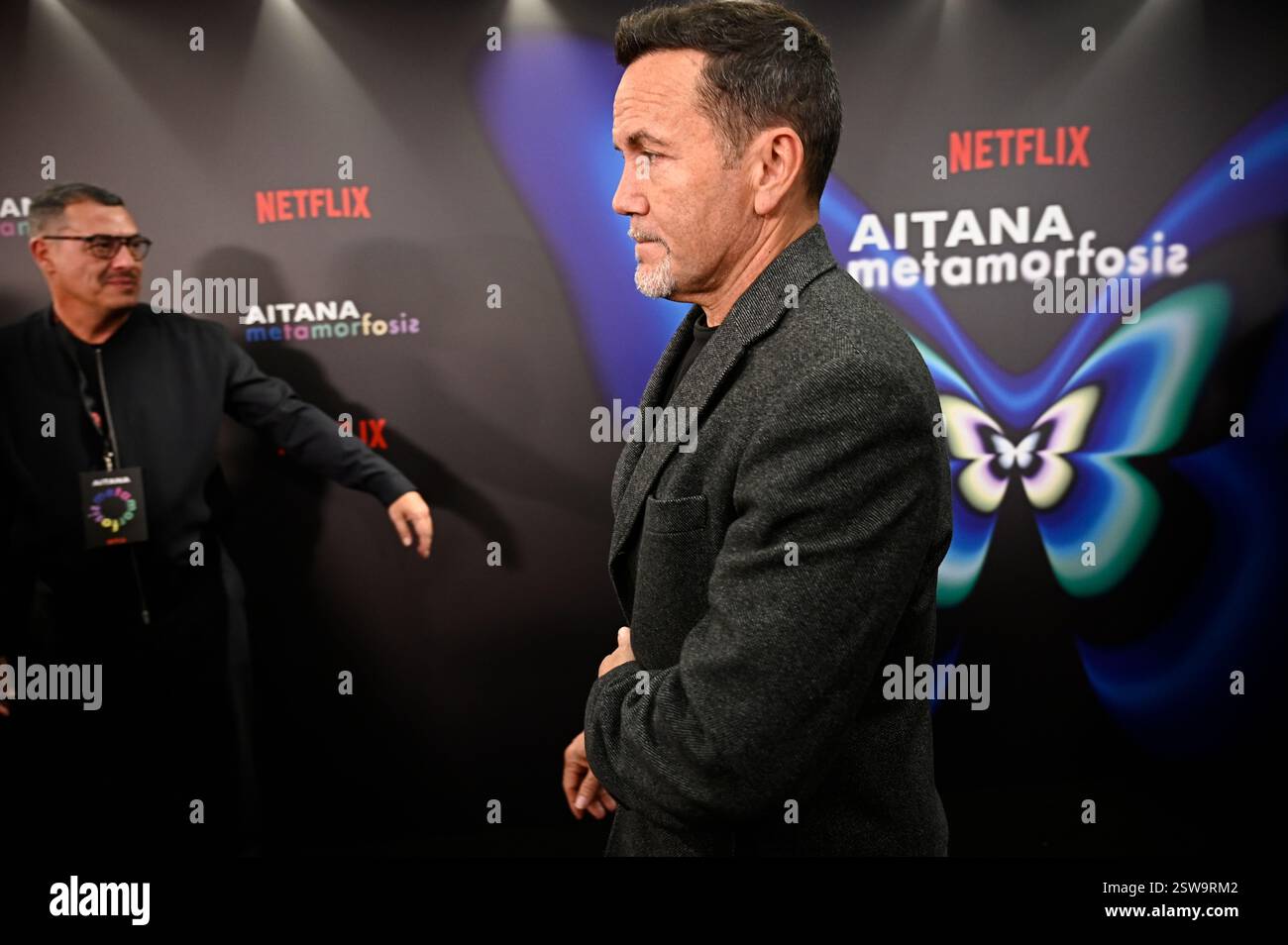 Cosme Ocaña, Aitana's father, during the premiere of his daughter's new ...