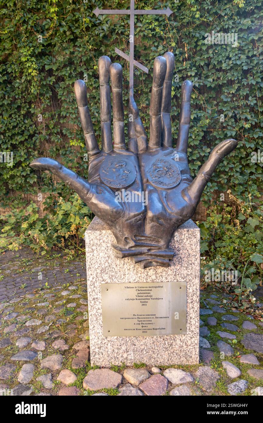 Vilnius. Monument à Hannibal et son arrière-petit-fils A. S. Pouchkine ...