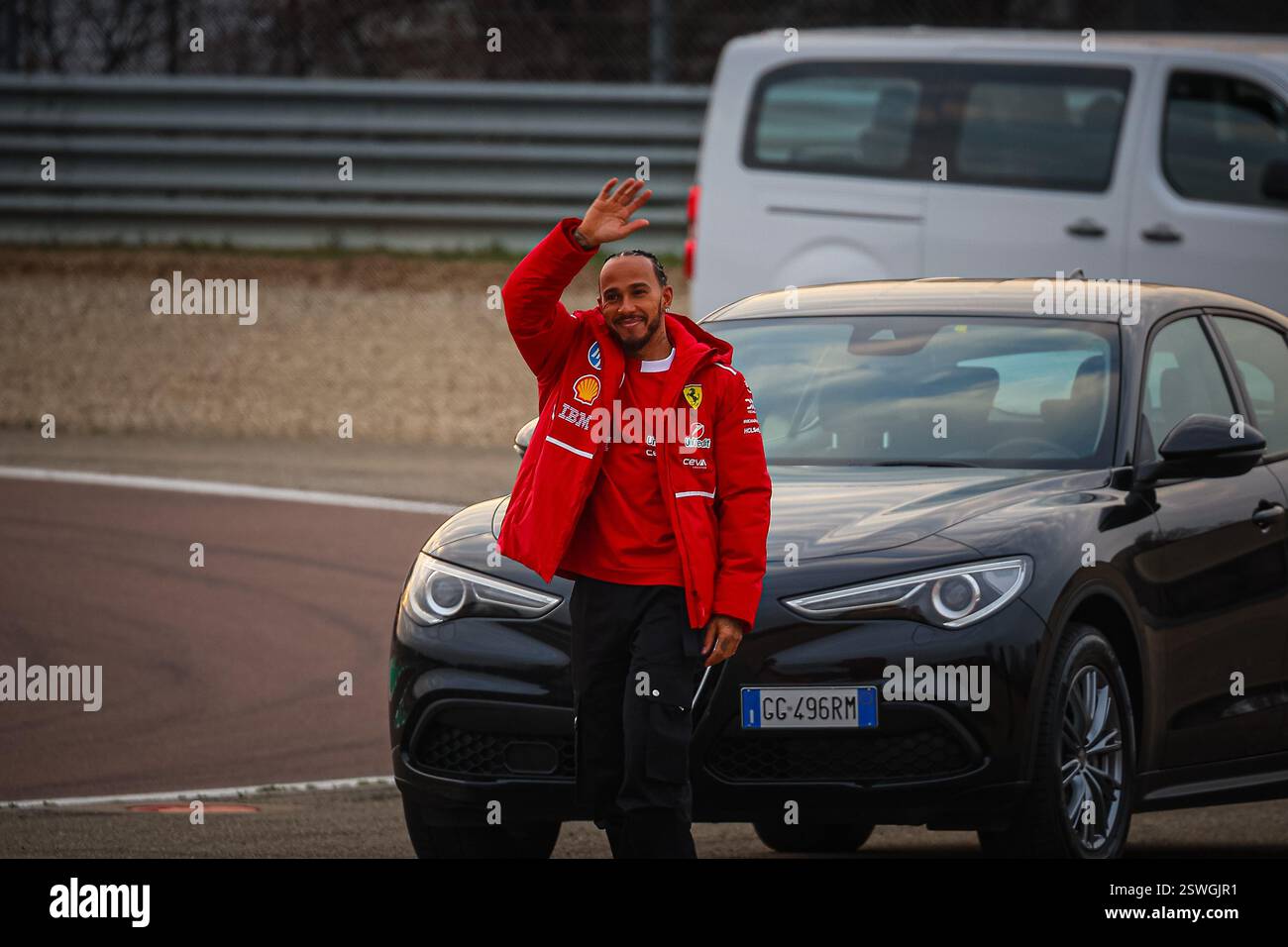 #44 Lewis Hamilton, Scuderia Ferrari, pilote pour la première fois la ...