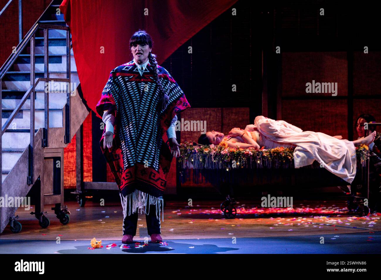 The performer Rozalén during a press conference about the play 'Chavela ...