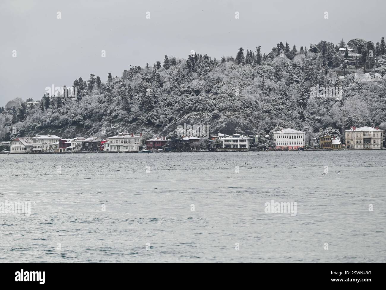 Istanbul. 21 février 2025. Cette photo prise le 21 février 2025 montre ...