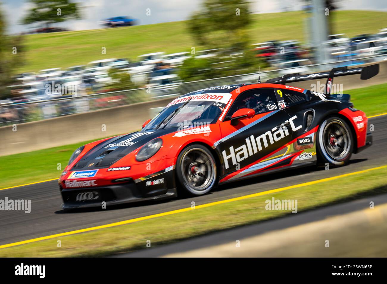 Sydney, Australie. 22 février 2025. La 9e Hallmarc/Team MPC Porsche 911 ...