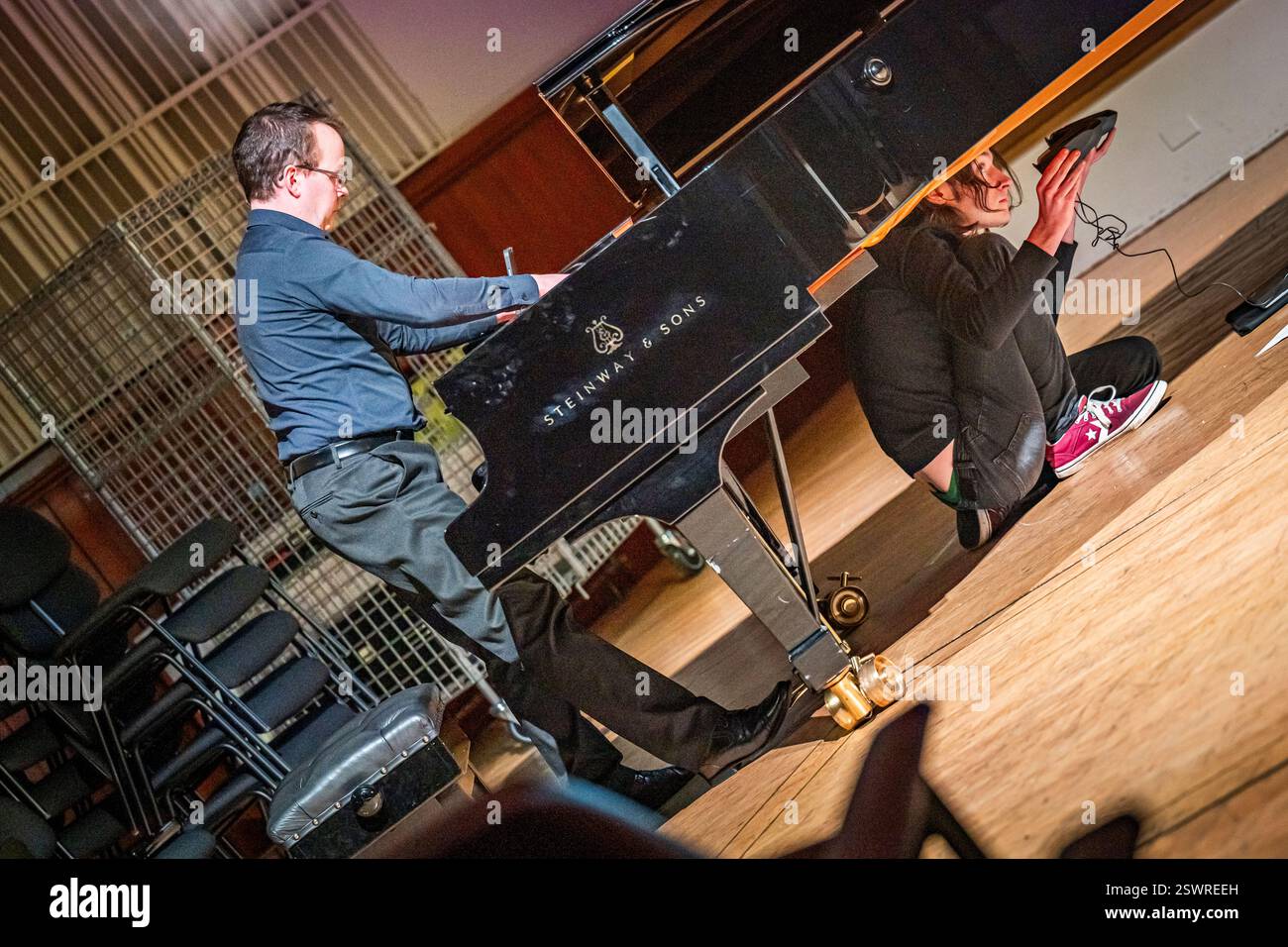 Édimbourg, Écosse. Vendredi 21 février 2025. Interprètes au concert ...