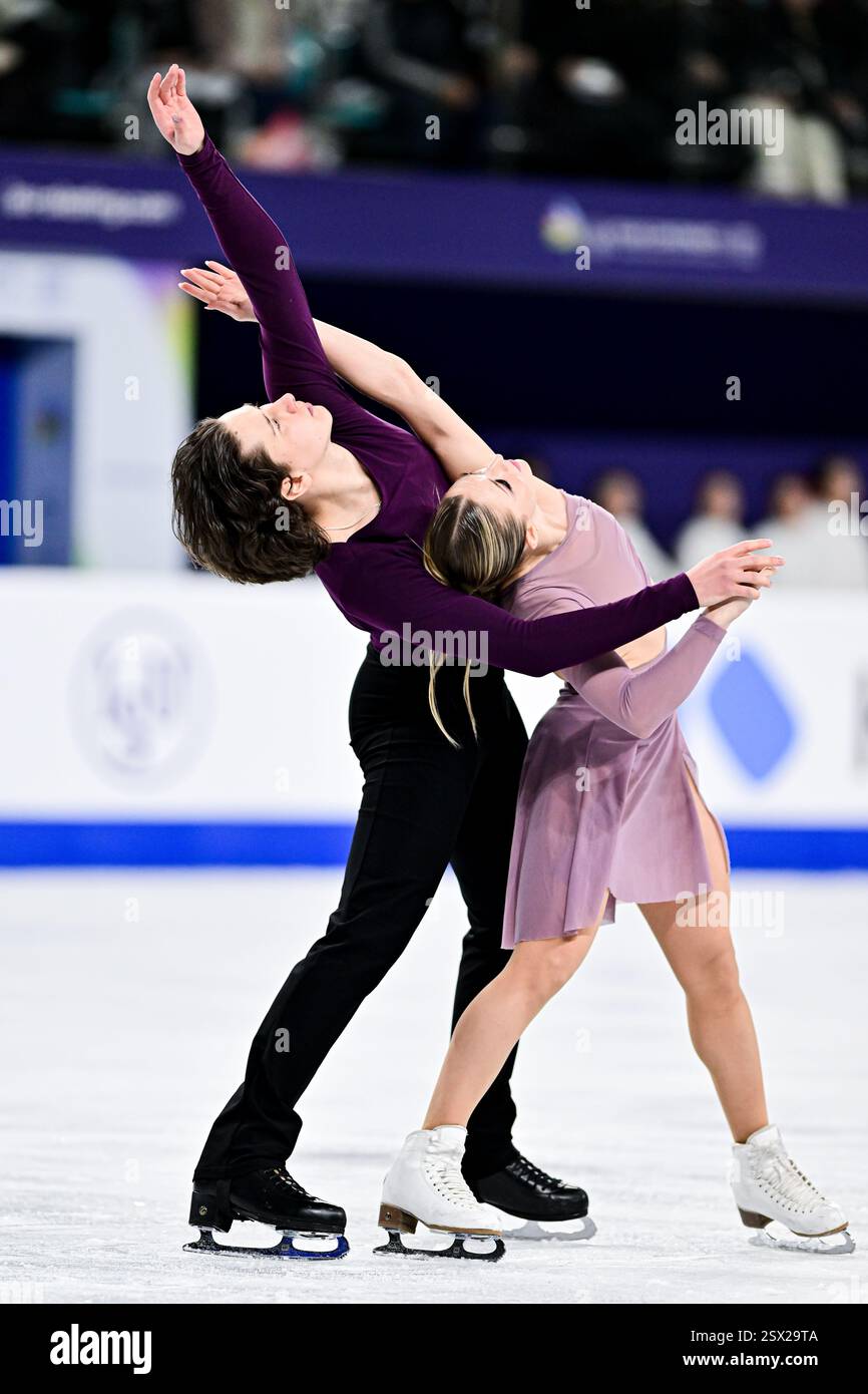 Emilea ZINGAS & Vadym KOLESNIK (USA), lors de Ice Dance Free Dance, aux ...