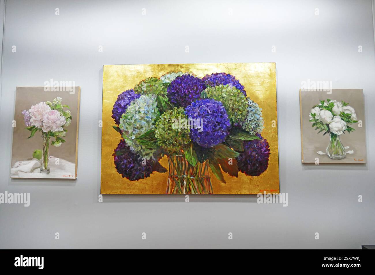 Paris, France. 20 février 2025. Peintures de Chae Rim, artiste coréen ...