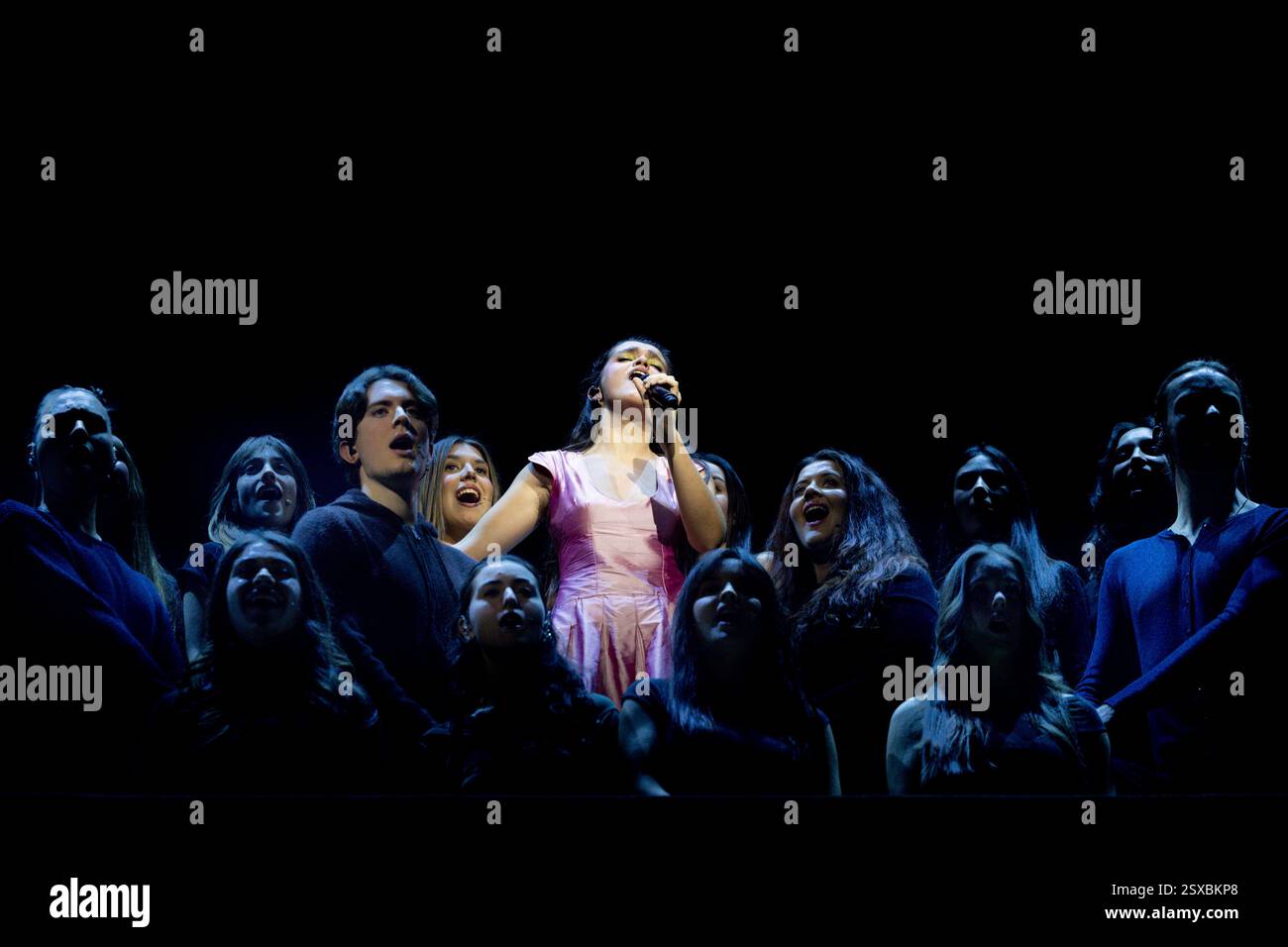 The singer and actress Amaia performs during a concert at the Movistar ...