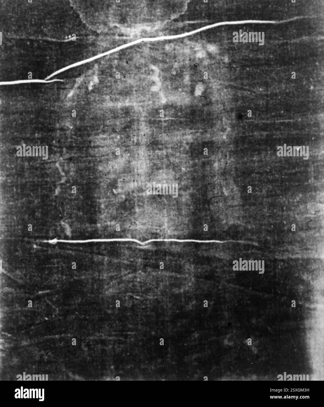 Linceul de christ Banque d'images noir et blanc - Alamy