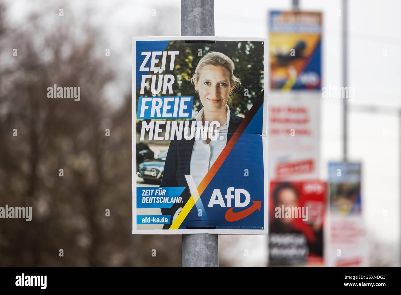 Wahlplakat der Partei AFD zur Bundestagswahl 2025. BTW25. // 24.02.2025 ...