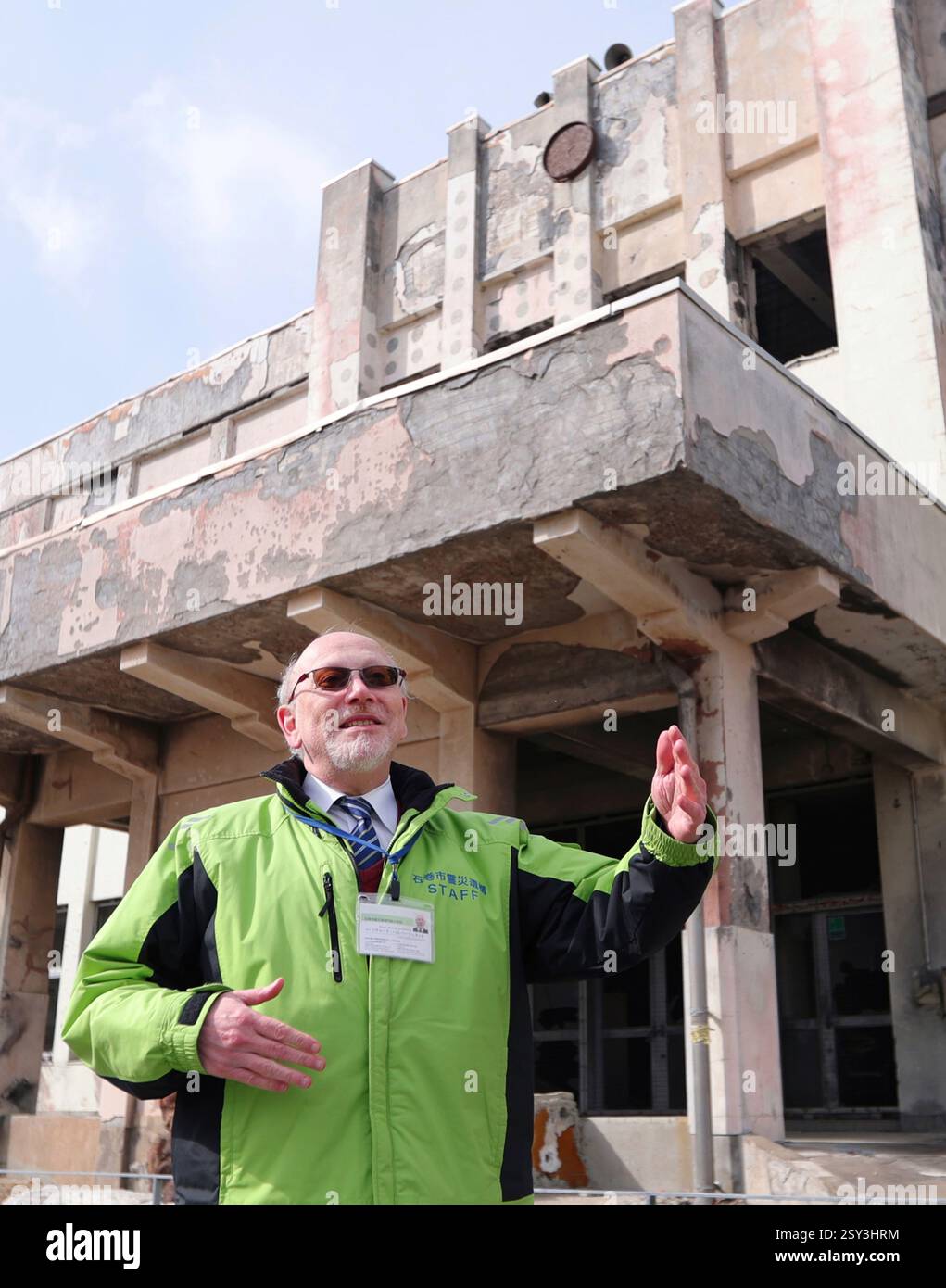 British Richard Halberstadt, Director of Ishinomaki City Kadonowaki ...