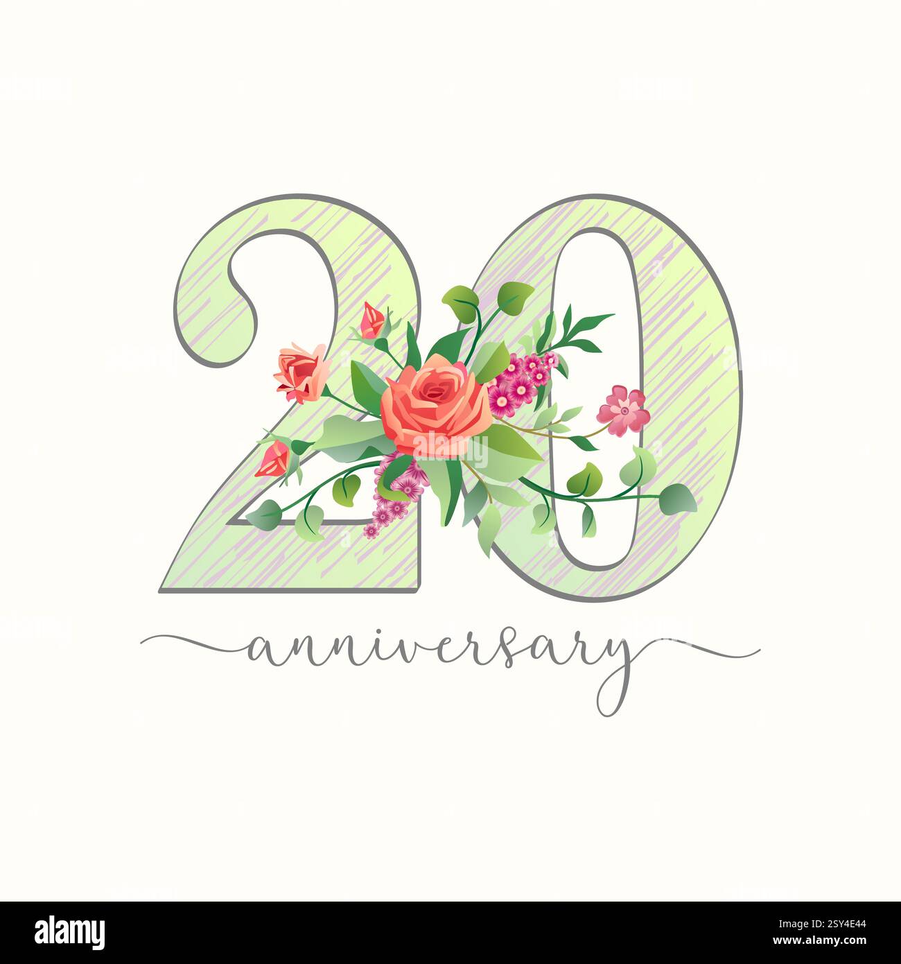 Chiffre 20 Banque d'images vectorielles - Alamy
