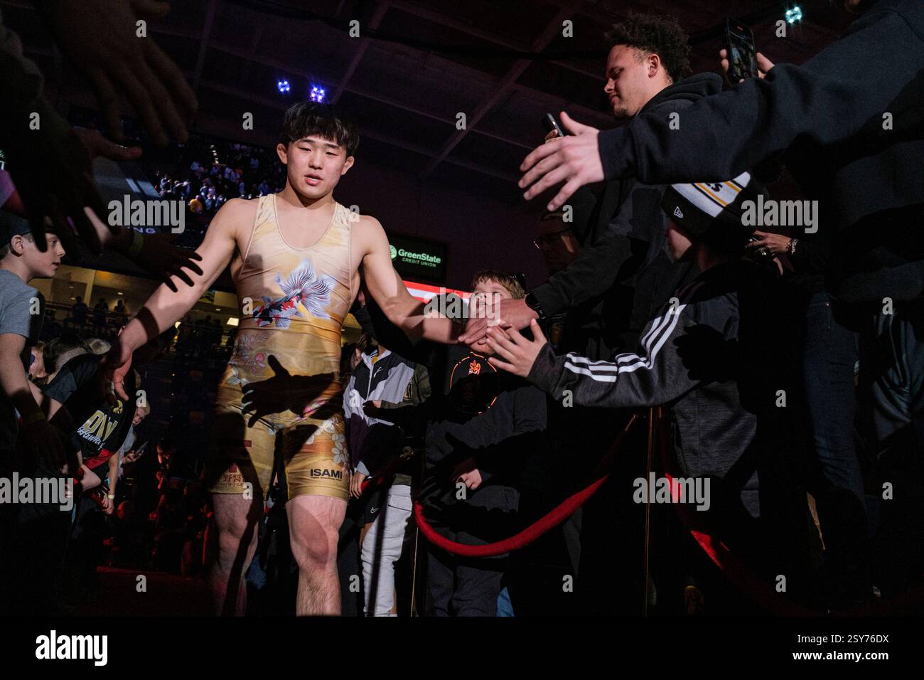 Japan's Masanosuke Ono takes the mat during the FloWrestling Night in ...