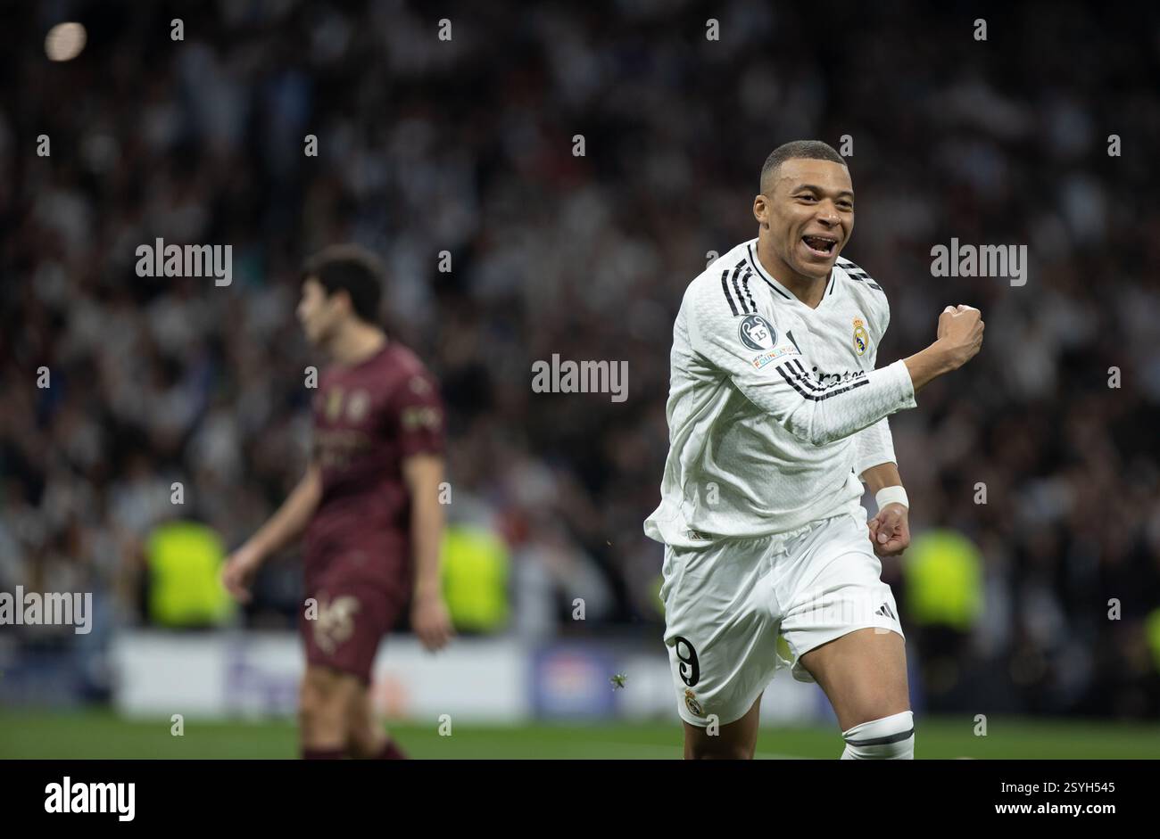 Madrid, 19/02/2025. Match de Ligue des Champions joué au stade Santiago Bernabeu entre le Real ...