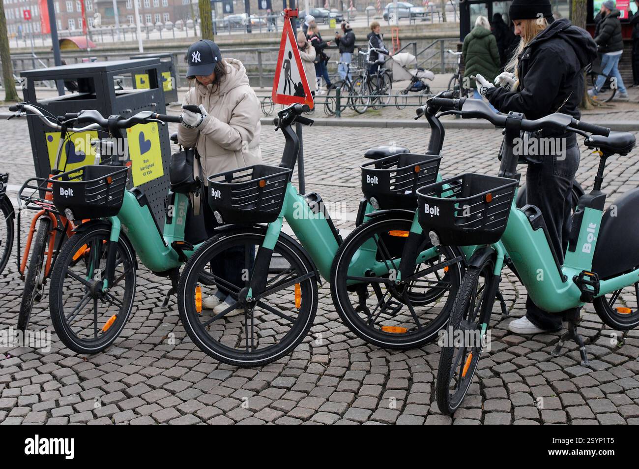 Copenhagen/ Denmark/14..february 2025/ louer un vélo électrique dans la ...