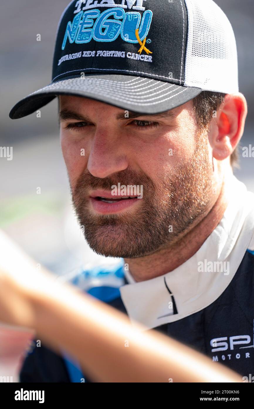 Corey Lajoie (7), pilote de la NASCAR Cup Series, prend la piste pour ...