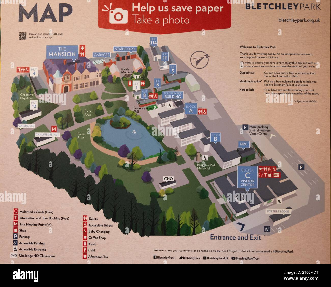 Carte. Bletchley Park, autrefois le berceau de la codebreaking britannique, accueille également ...
