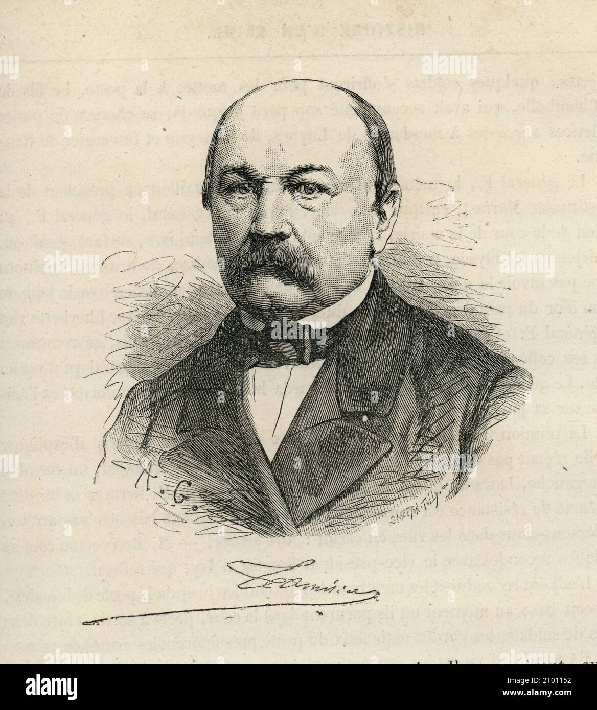 Portrait de François Tamisier. Illustrateur : A. Gilbert. Graveurs ...