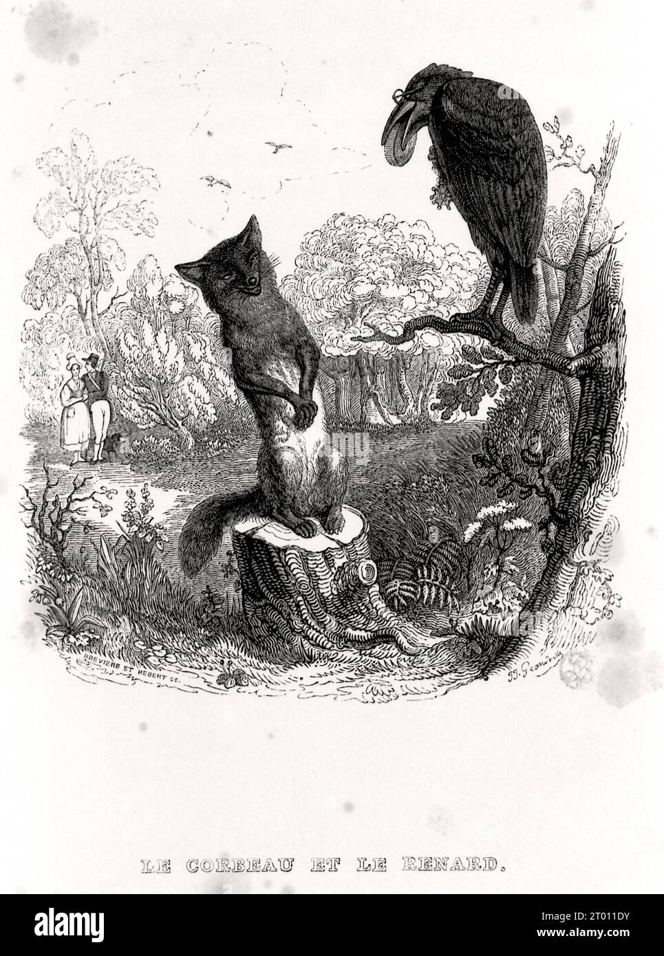 Le Corbeau et le Renard (le Corbeau et le Renard) les Fables de la ...