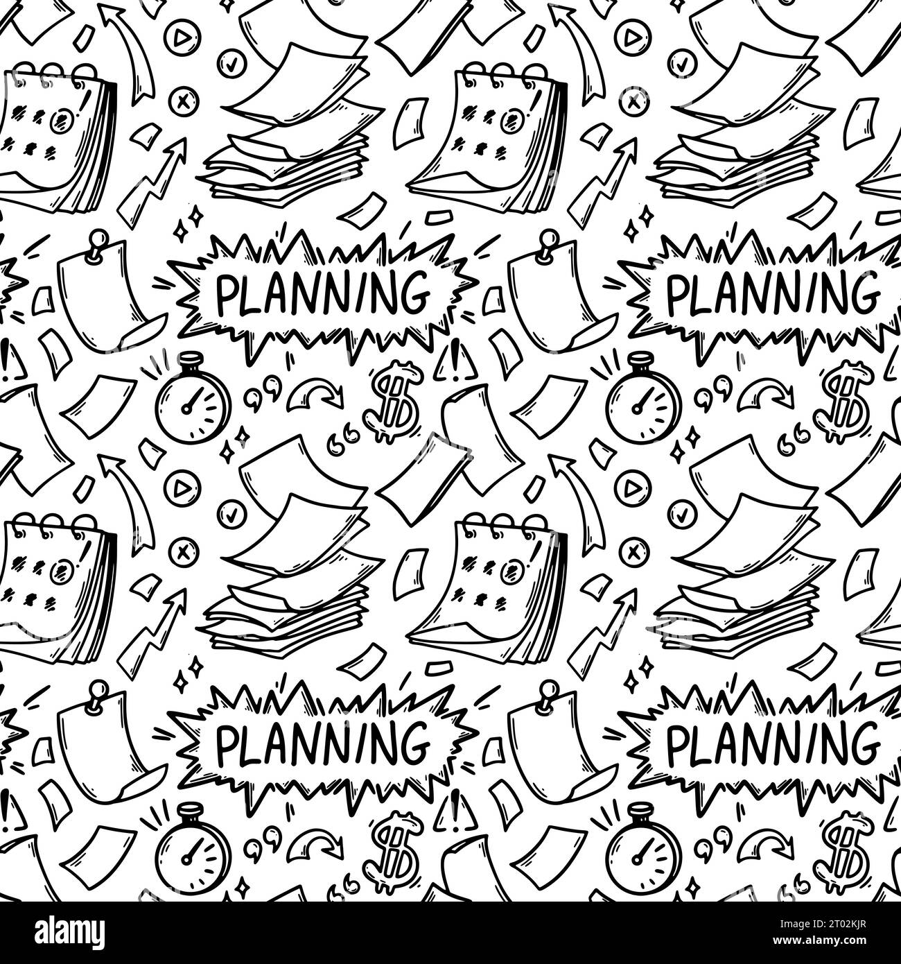 Bureau de planification Banque d'images vectorielles - Alamy