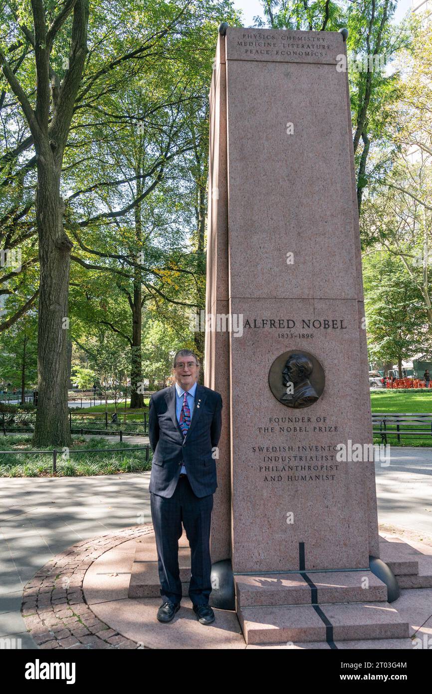 New York, États-Unis. 03 octobre 2023. Philip H. Dybvig, qui a remporté ...