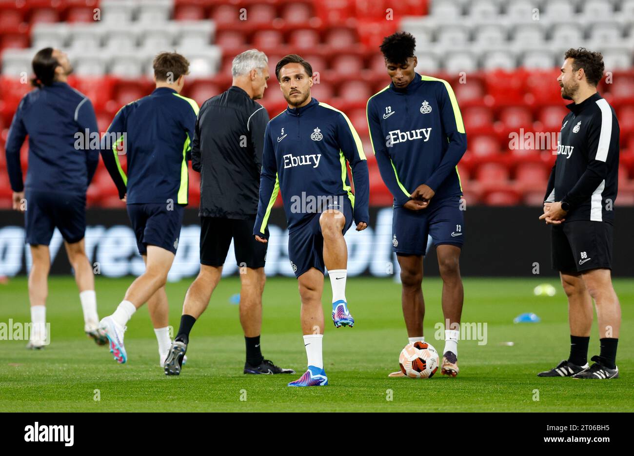 Kevin Mac Allister de l'Union SG lors d'une séance d'entraînement à ...