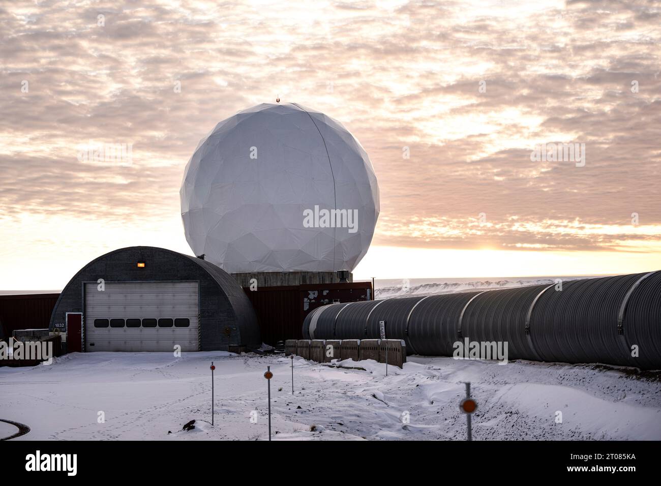 Base spatiale de Pituffik (anciennement base aérienne de Thule) dans le ...