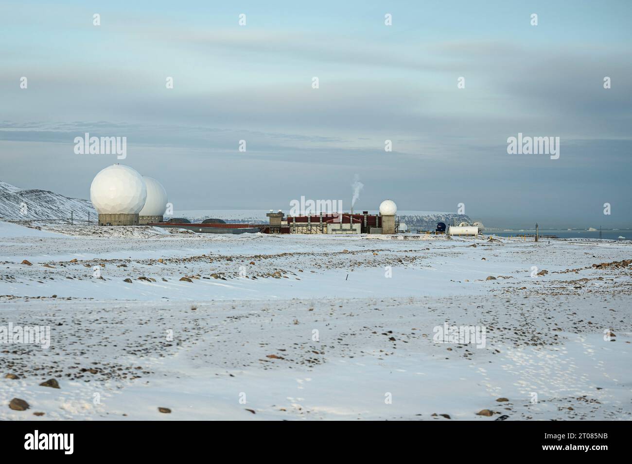 Base spatiale de Pituffik (anciennement base aérienne de Thule) dans le ...