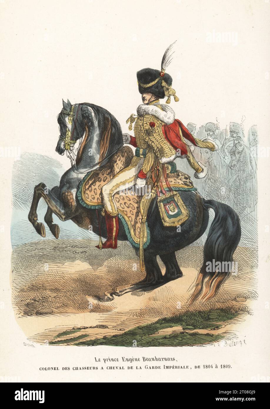 Prince Eugène Beauharnais, beau-fils de Napoléon, en uniforme de ...