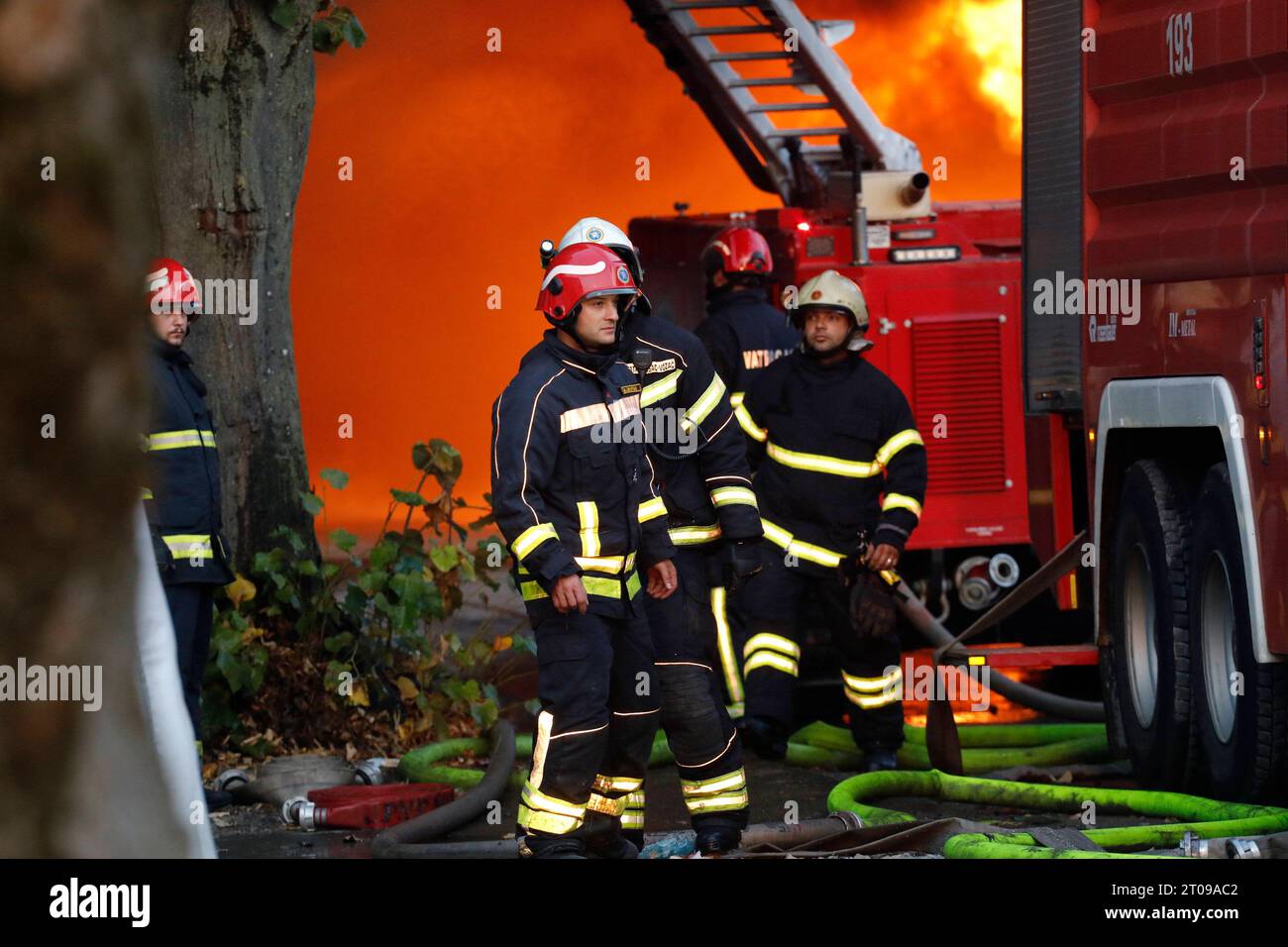 Osijek, Croatie, 041023. La masse plastique et les emballages ont pris ...