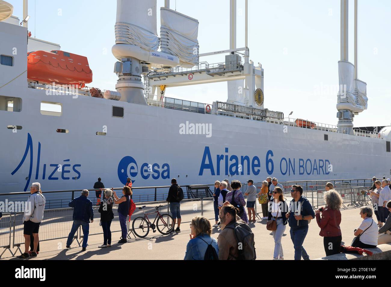 Bordeaux, France. 6 octobre 2023. Le canopée, premier voilier cargo au ...