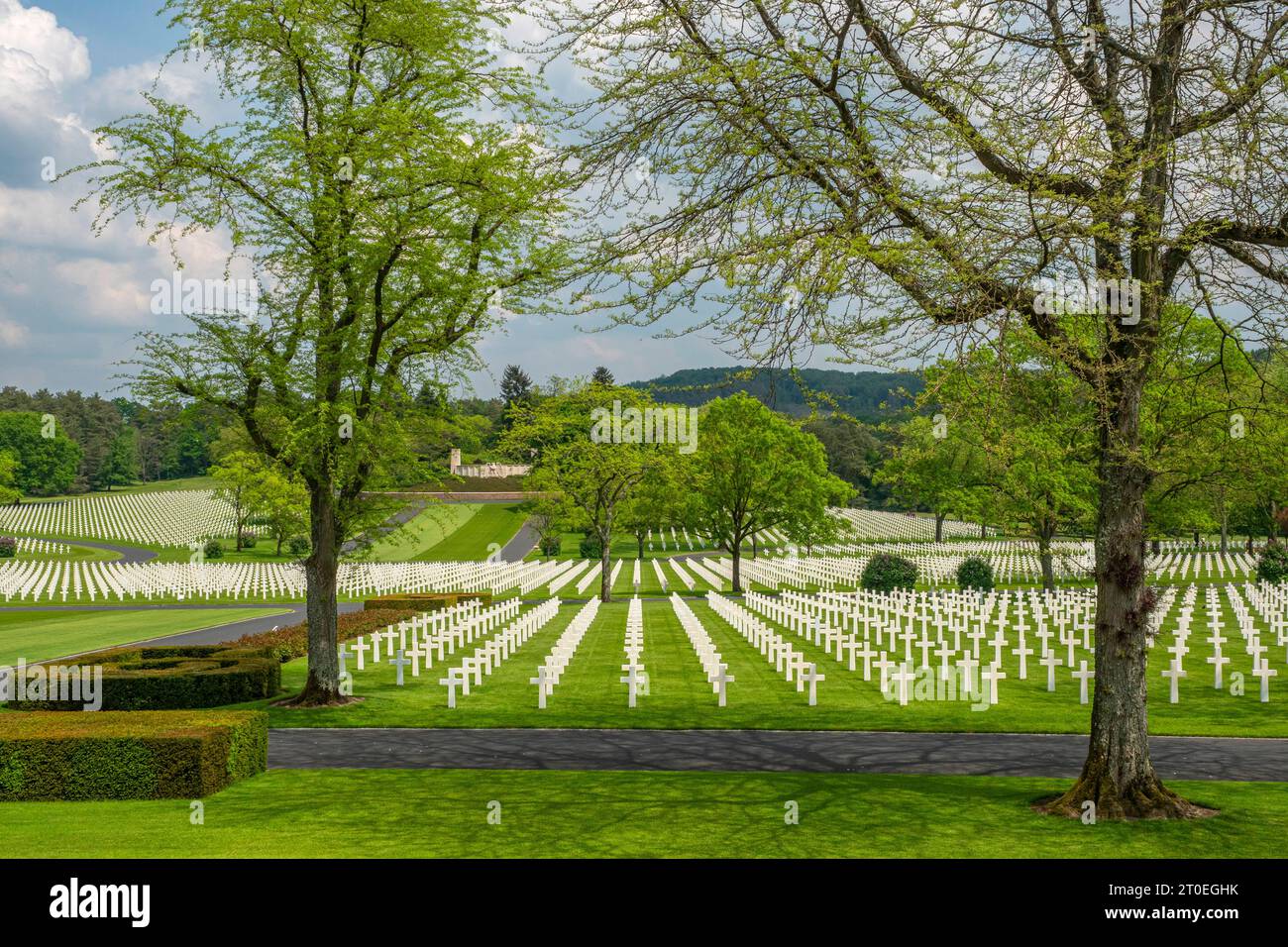 Cimetière militaire américain de saint avold Banque de photographies et ...