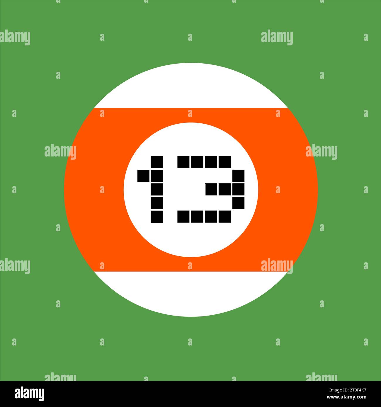 Treize ronde Banque d'images vectorielles - Alamy