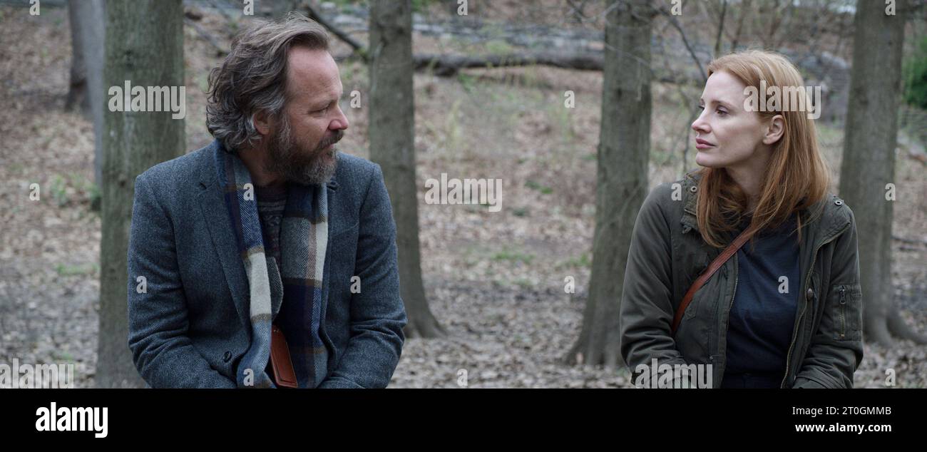 PETER SARSGAARD et JESSICA CHASTAIN en MÉMOIRE (2023), mise en scène de ...