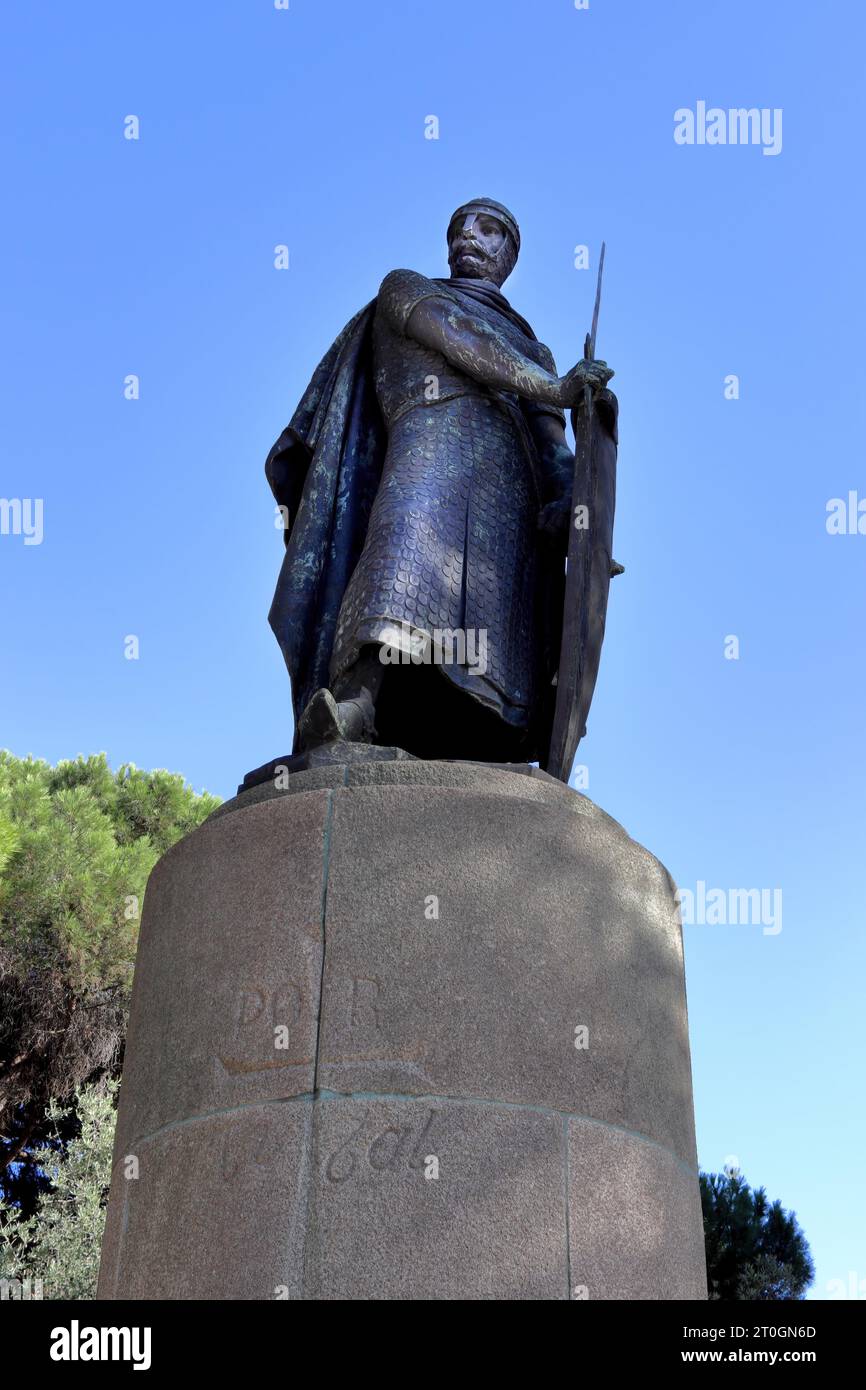Statue en bronze d'Afonso Ier de Portugal, également appelé Afonso ...