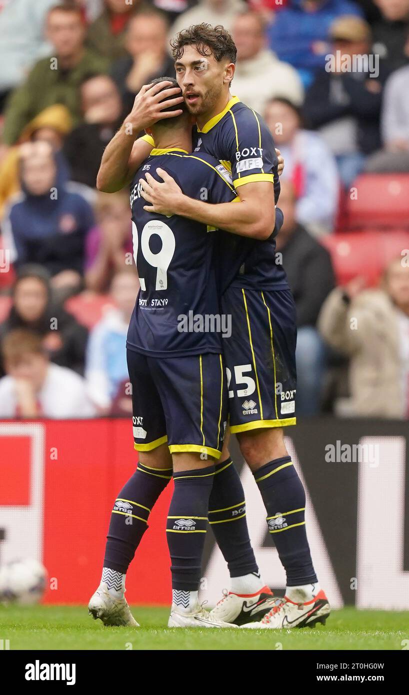 Matt Crooks de Middlesbrough célèbre avoir marqué le deuxième but de ...
