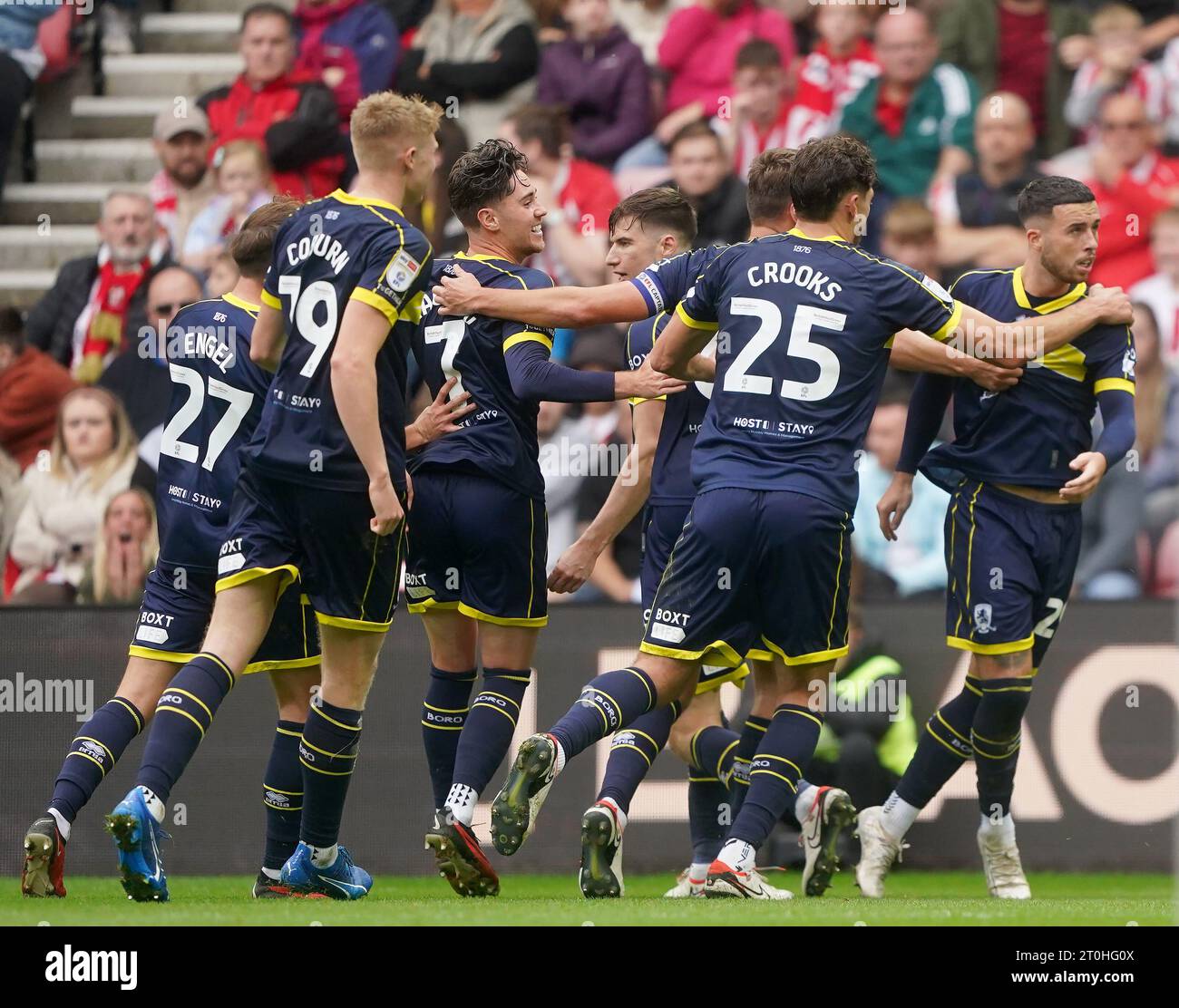 Sam Greenwood de Middlesbrough célèbre avoir marqué le premier but de ...