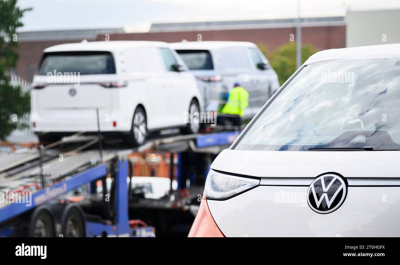 29 septembre 2023, Hanovre : les unités de la fourgonnette électrique ...