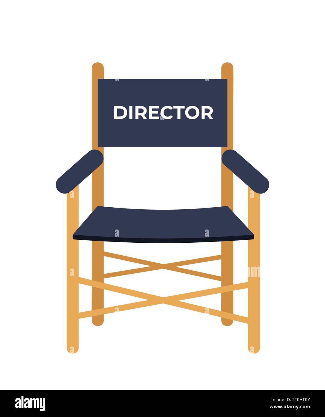 Chaise pliante en bois avec étiquette Director pour une utilisation au ...