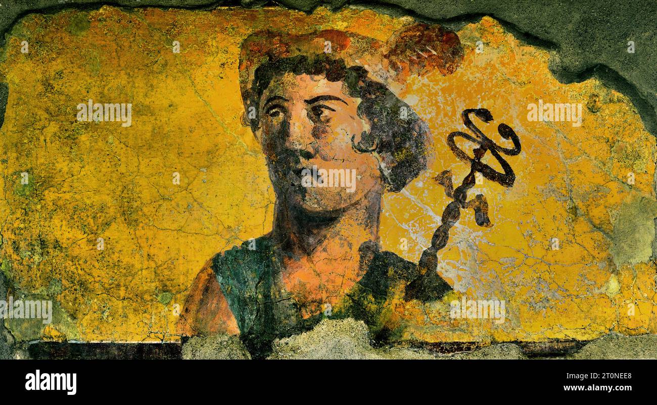 Fresque Pompéi Roman City est situé près de Naples dans la région ...
