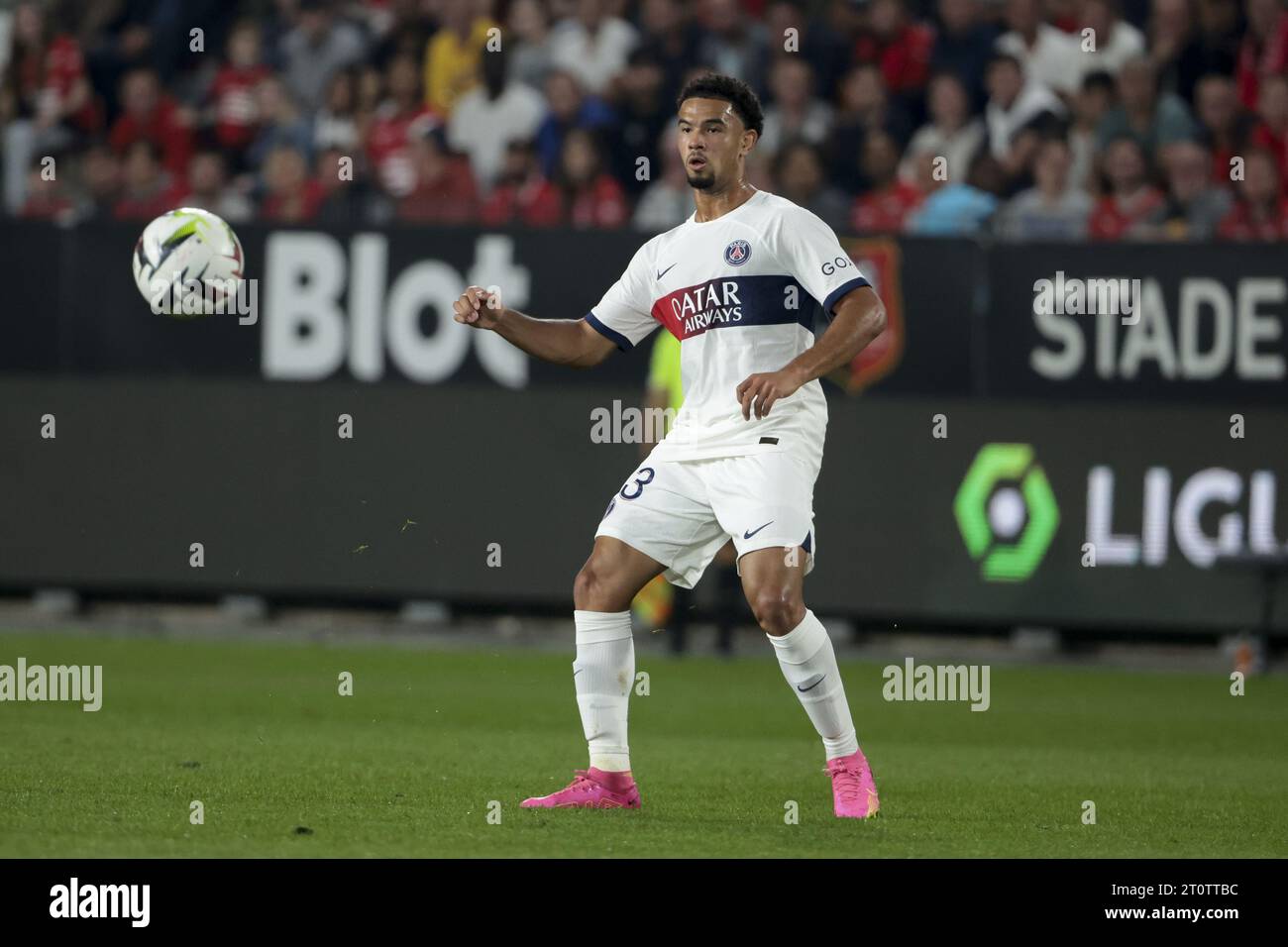 Warren Zaïre-Emery du PSG lors du match de championnat de France de Ligue 1 entre le Stade ...