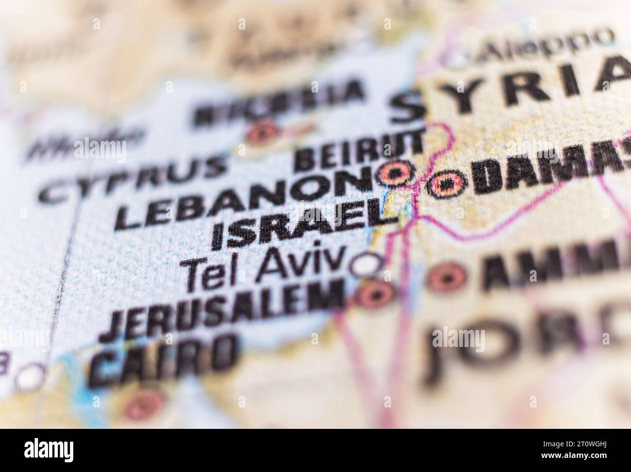 Israël liban carte guerre Banque de photographies et d’images à haute résolution - Alamy