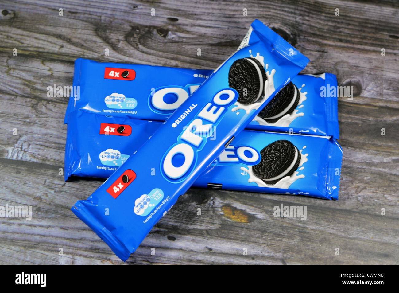 Le Caire, Egypte, octobre 5 2023 : Oreo, une marque de biscuits ...