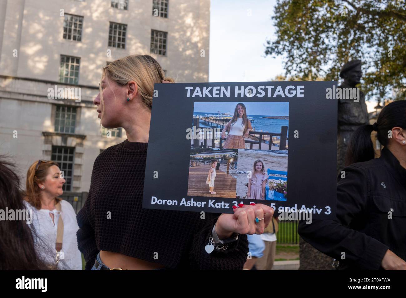 Whitehall, Londres. 9 octobre 2023. Israel Vigil. Des centaines de ...