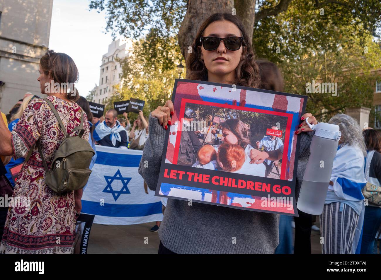 Whitehall, Londres. 9 octobre 2023. Israel Vigil. Des centaines de ...