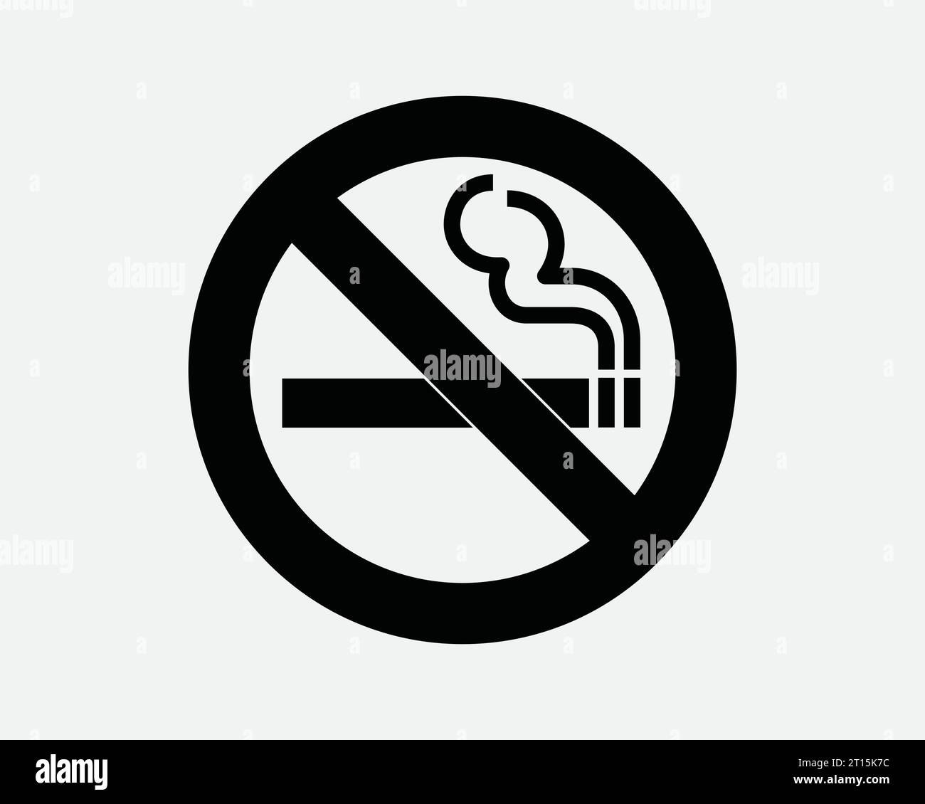 Interdiction de fumer signe cigarettes interdites non autorisées ...