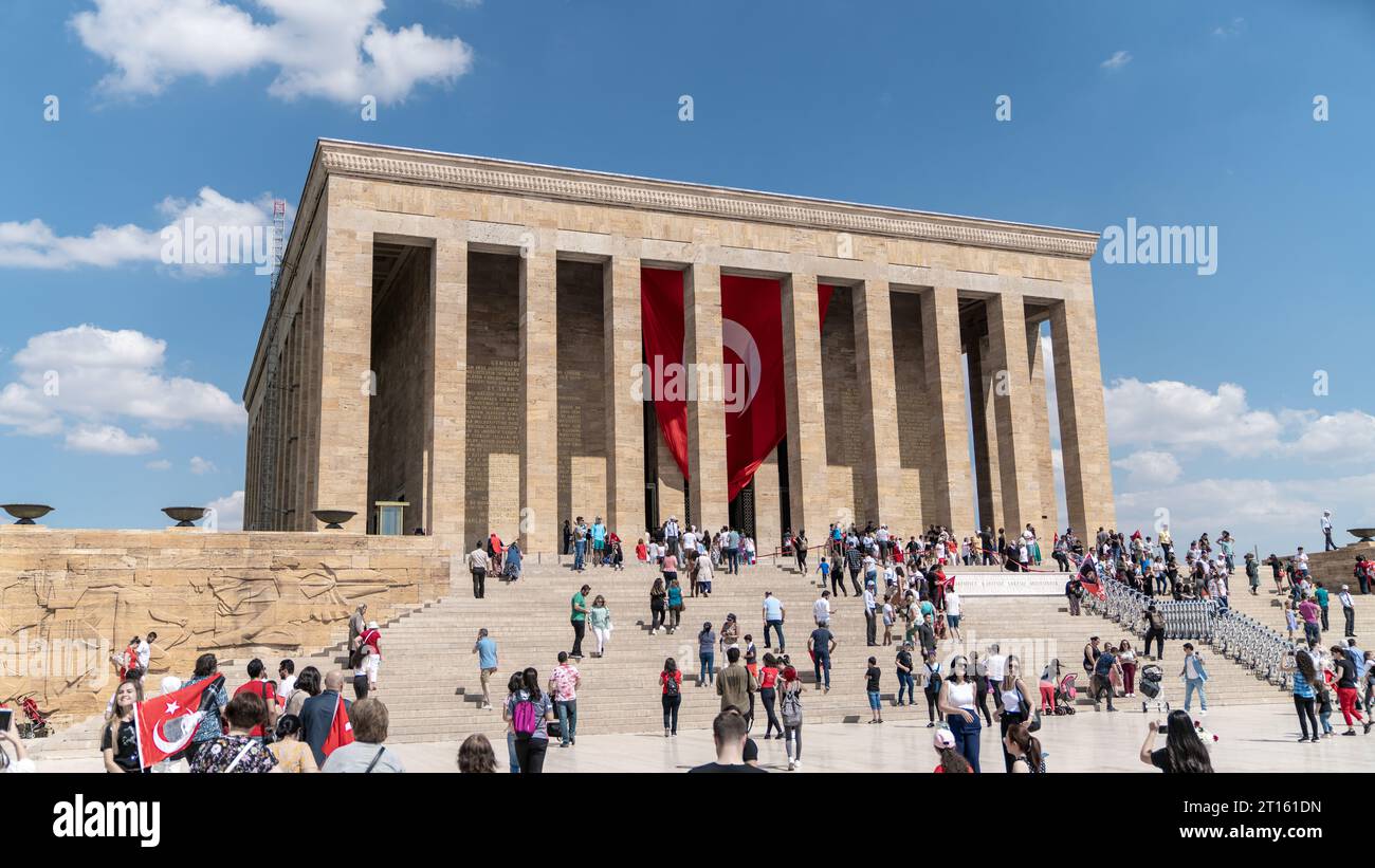 Ankara, Turquie - 30 août 2019 : visite d'Anitkabir, mausolée du ...