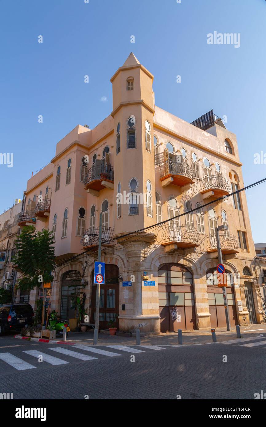 Jaffa, Israël - 10 octobre 2023 : vue depuis les rues historiques de ...