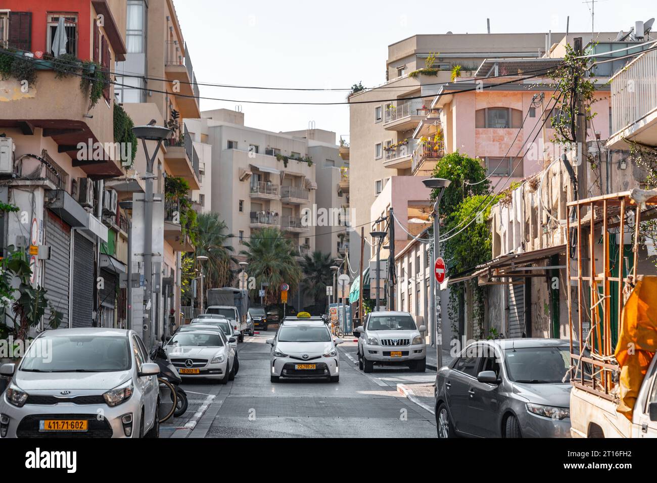 Jaffa, Israël - 10 octobre 2023 : vue depuis les rues historiques de ...